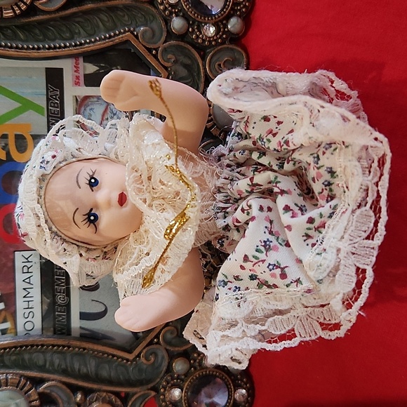 Toys | Vintage Porcelain Miniature Doll | Poshmark